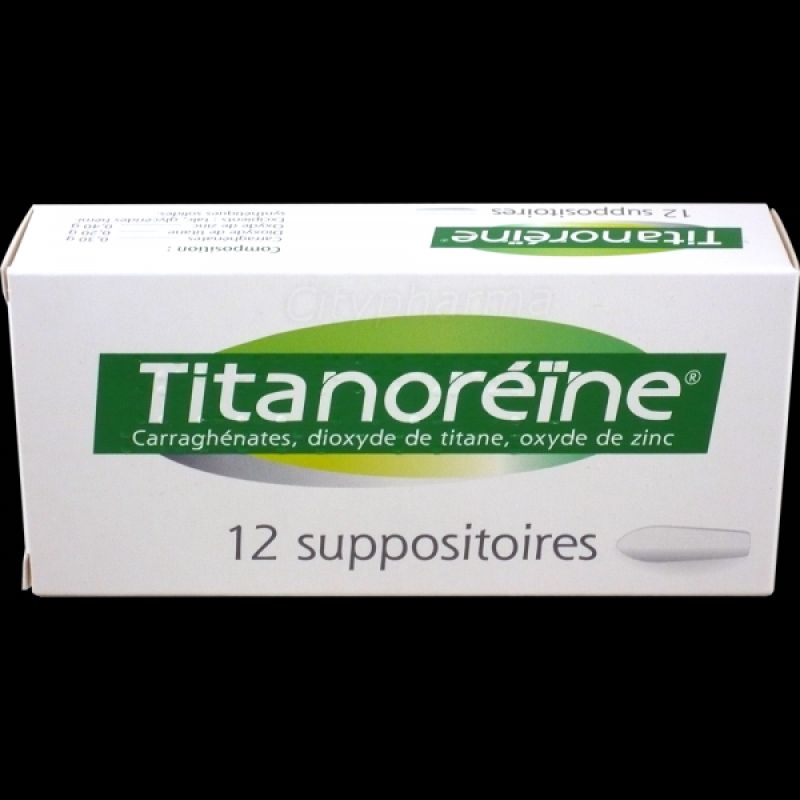Titanoréine 12 suppositoires - Pharmarun
