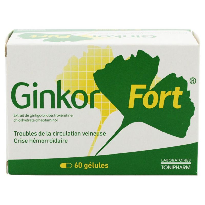 Ginkor fort Tonipharm x 60 gélules - Pharmarun