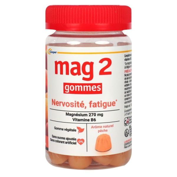 Mag2 Gommes Peche X45 - Pharmarun